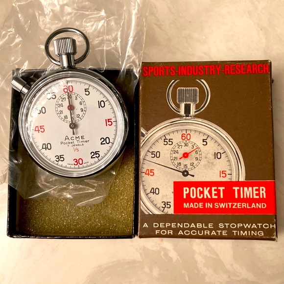 ACME | Other | Vintage Stop Watch Swiss Made Subdial And Second Hand ...